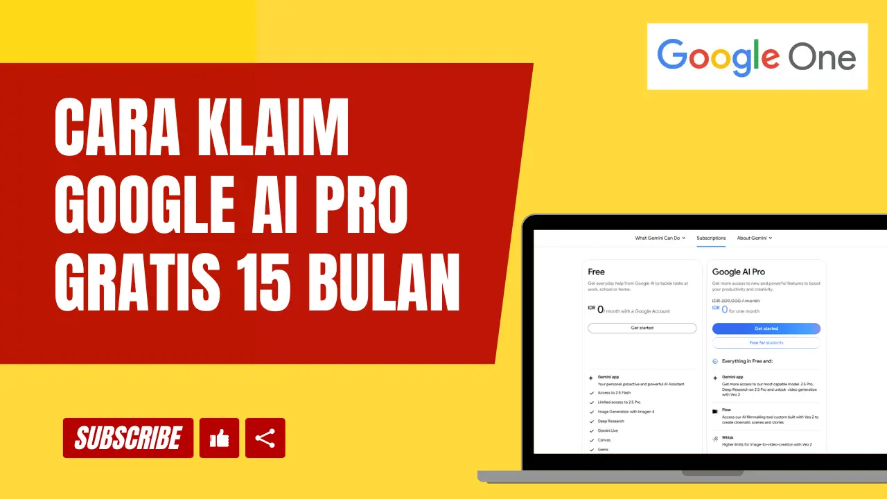 Cara Klaim Google AI Pro Gratis 15 Bulan untuk Pelajar dan Mahasiswa ...