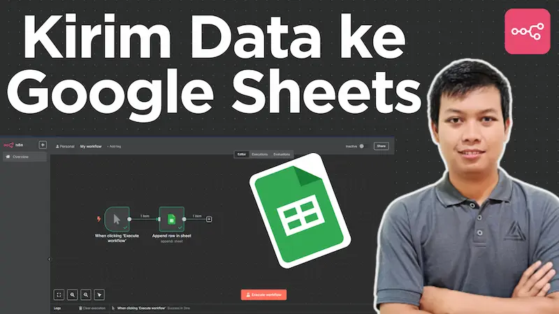 Cara Kirim Data ke Google Sheets dengan n8n